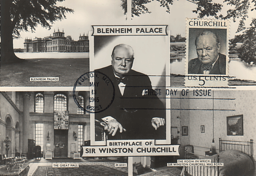 Churchill Postcard FDC 2