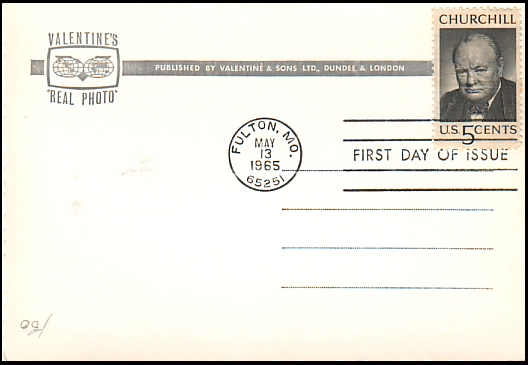 Churchill Postcard FDC 6